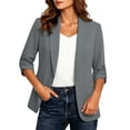 Bovxnpu Women's Work Office Suits Jackets Blazer Cardigan Women's 3/4 ...