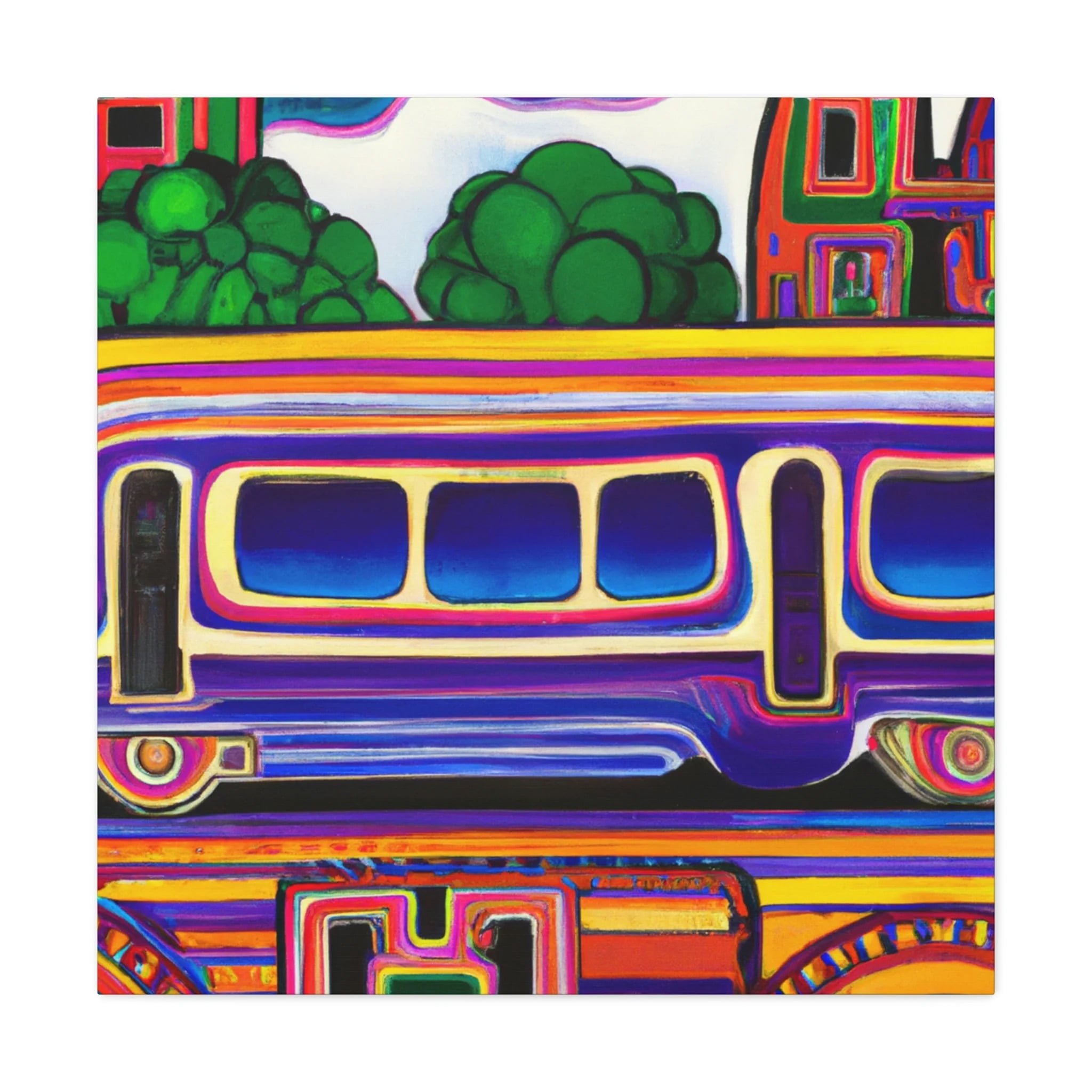 Subway Train Paint Folks - Canvas - Walmart.com