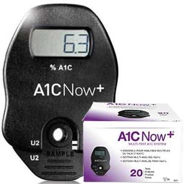 A1C Now+ Home Self Rapid Diabetes Test Kit, 20 Test Cartridges & Sample ...