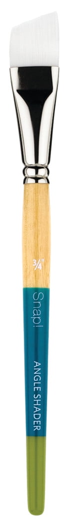 Princeton Brush Snap Short Handle White Nylon Taklon Brush, Angle ...