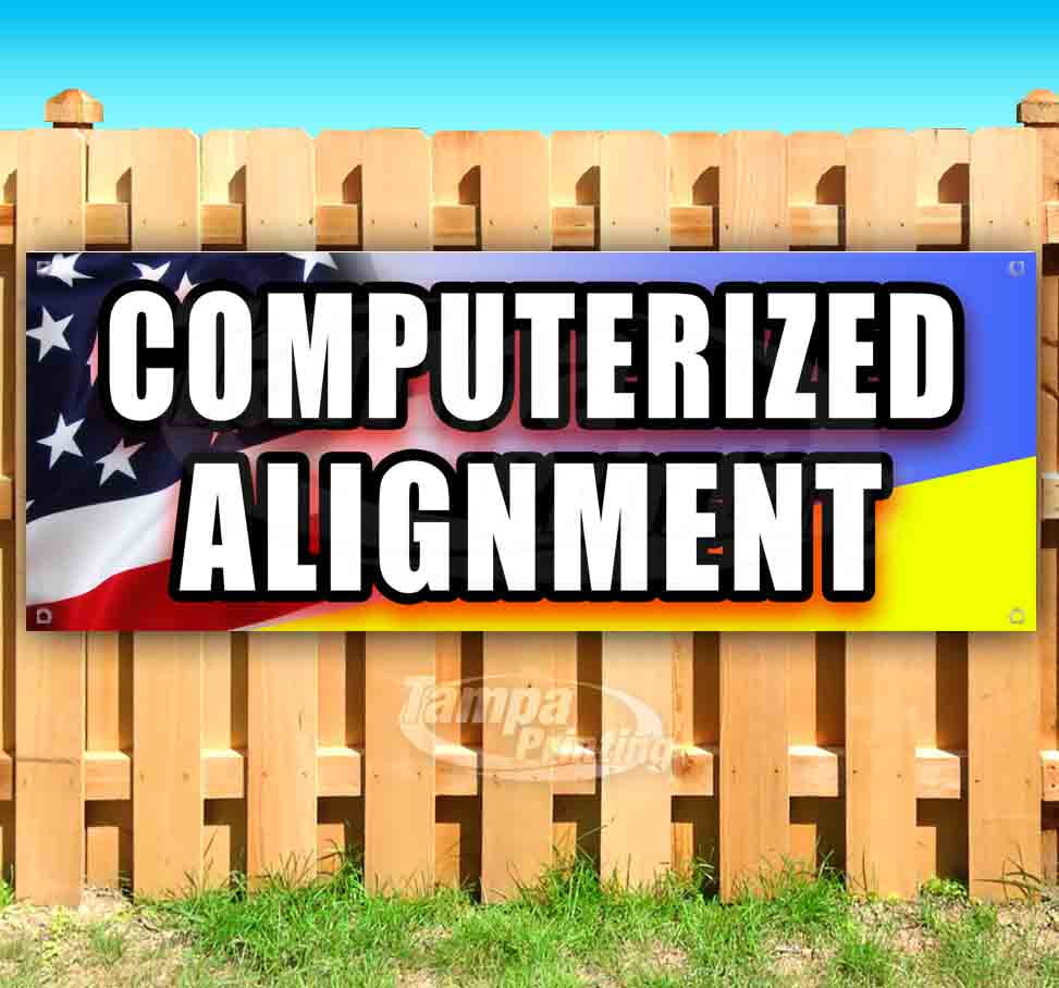 Computer Alignment 13 oz Vinyl Banner With Metal Grommets - Walmart.com