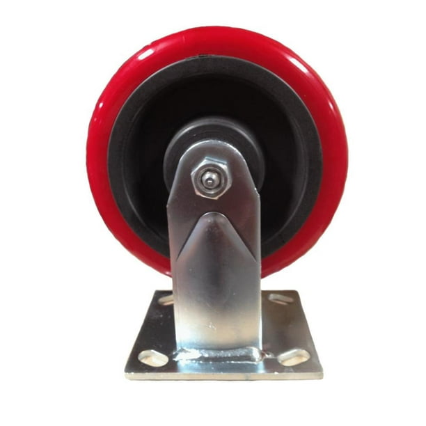 Ez Roll Casters 5In Poly On Poly Rigid Caster - Walmart.com