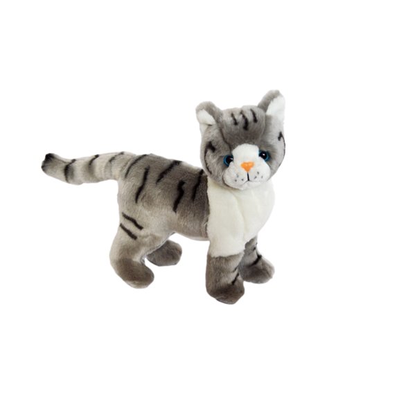 Douglas Lifelike Grey Tabby Cat Plush Stuffed Animal - Realistic Kids ...