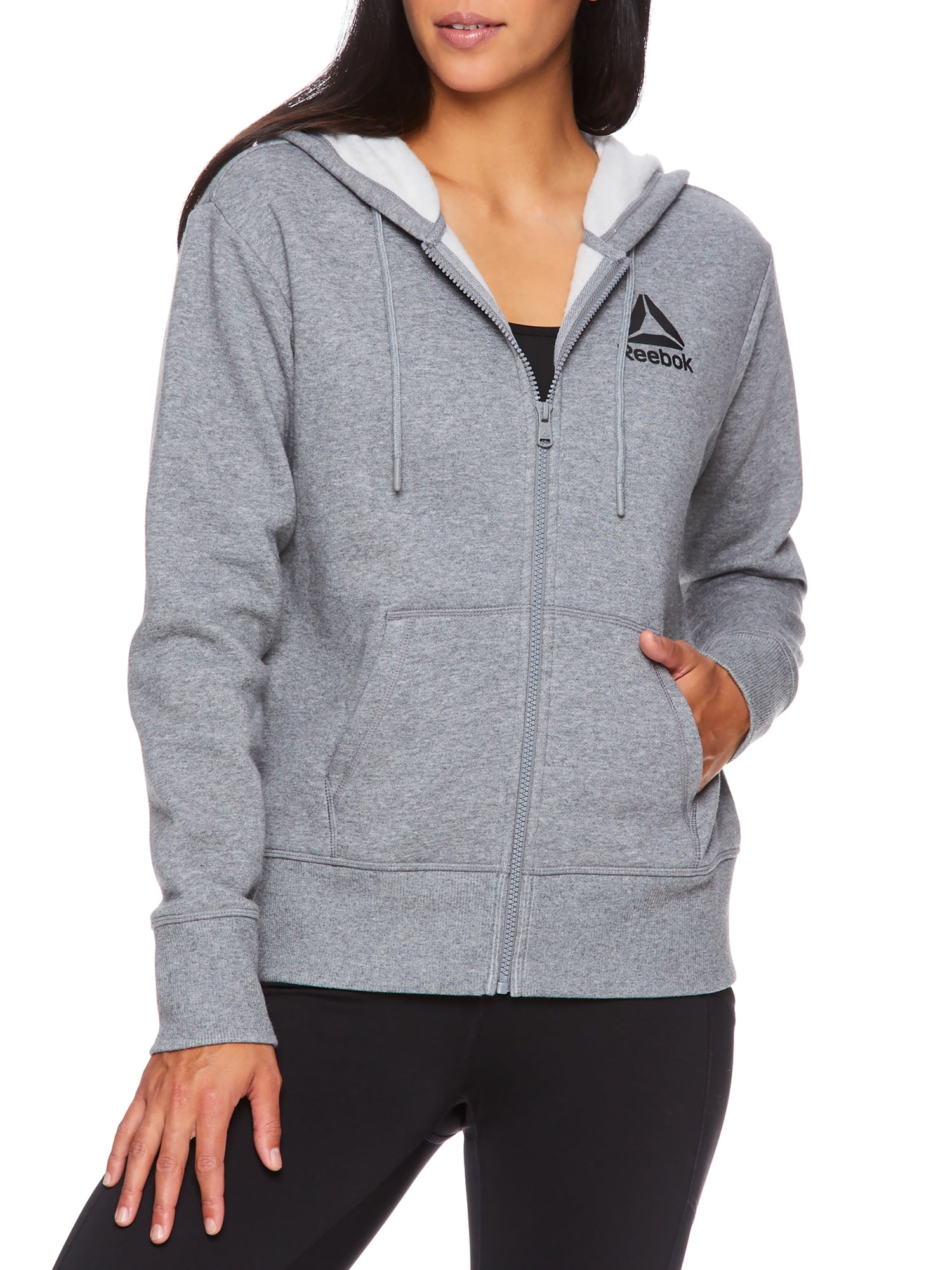 Reebok Women's Daily Zip Up Hoodie, Size XS-XXXL - Walmart.com