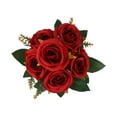 Artificial Rose Flower Small Tree In Pot – Lifelike Potted Plant With ...
