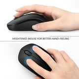 Seenda Wireless Mouse, 2.4G Noiseless Mouse with USB Receiver ...