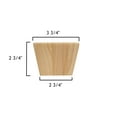 BingLTD - 2 3/4” Unfinished Square Tapered Hardwood Sofa Legs - Set of ...
