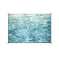 Abstract Cyan Sun Shade Sail 14'X18' Gradient Glass Shard Texture ...