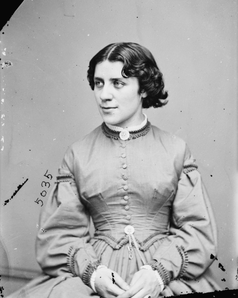 Print: Anna E. Dickinson, circa 1855 - Walmart.com