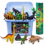 Wisairt Dinosaur Toys for kids,53 PCS Dinosaur Play Set with Activity Play Mat,Dinosaur Figures ...