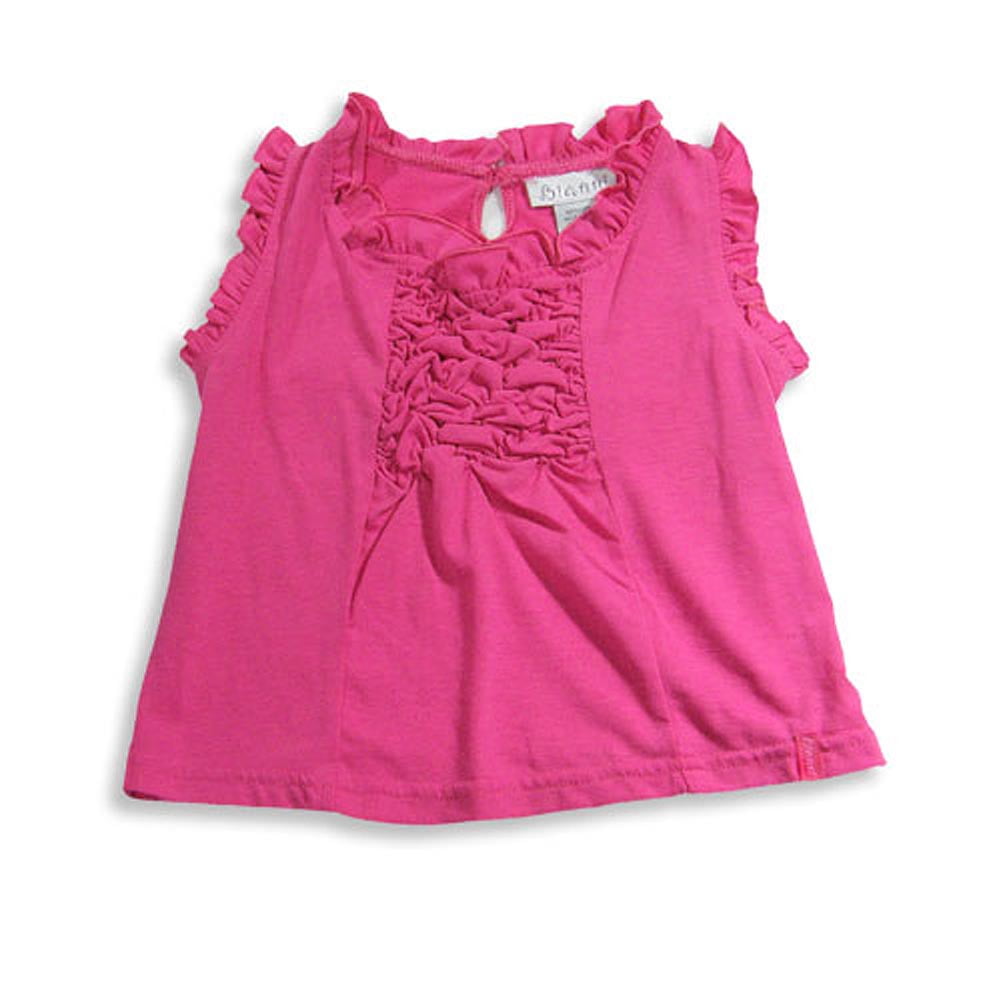 Bianni - Little Girls' Tank Top 15470-6X (fuchsia ruffle) - Walmart.com