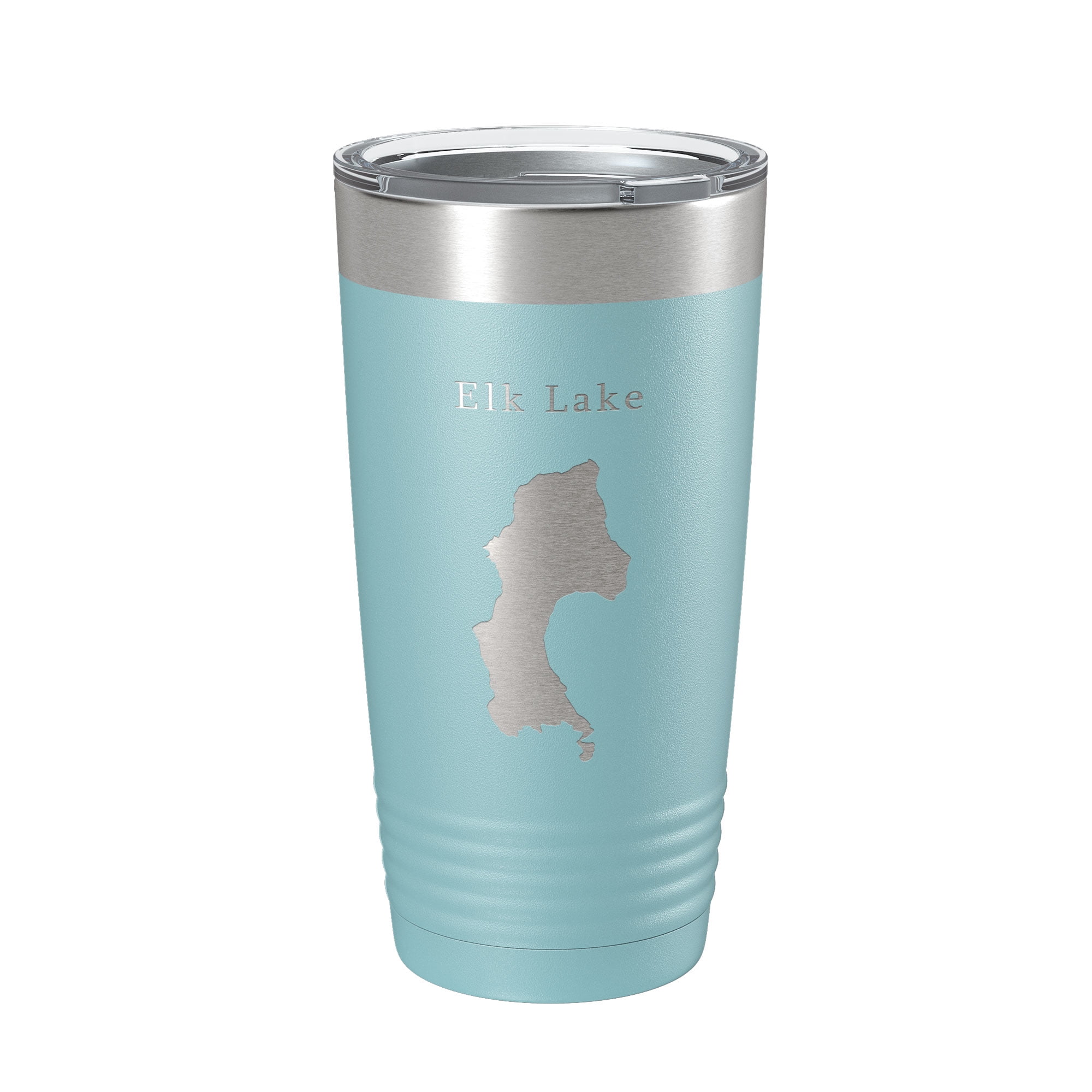 Elk Lake Map Tumbler Travel Mug Insulated Laser Engraved Coffee Cup ...