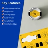 Avery Printable Wraparound Labels, Bright Yellow, 1.5" x 3.5", 800ct ...