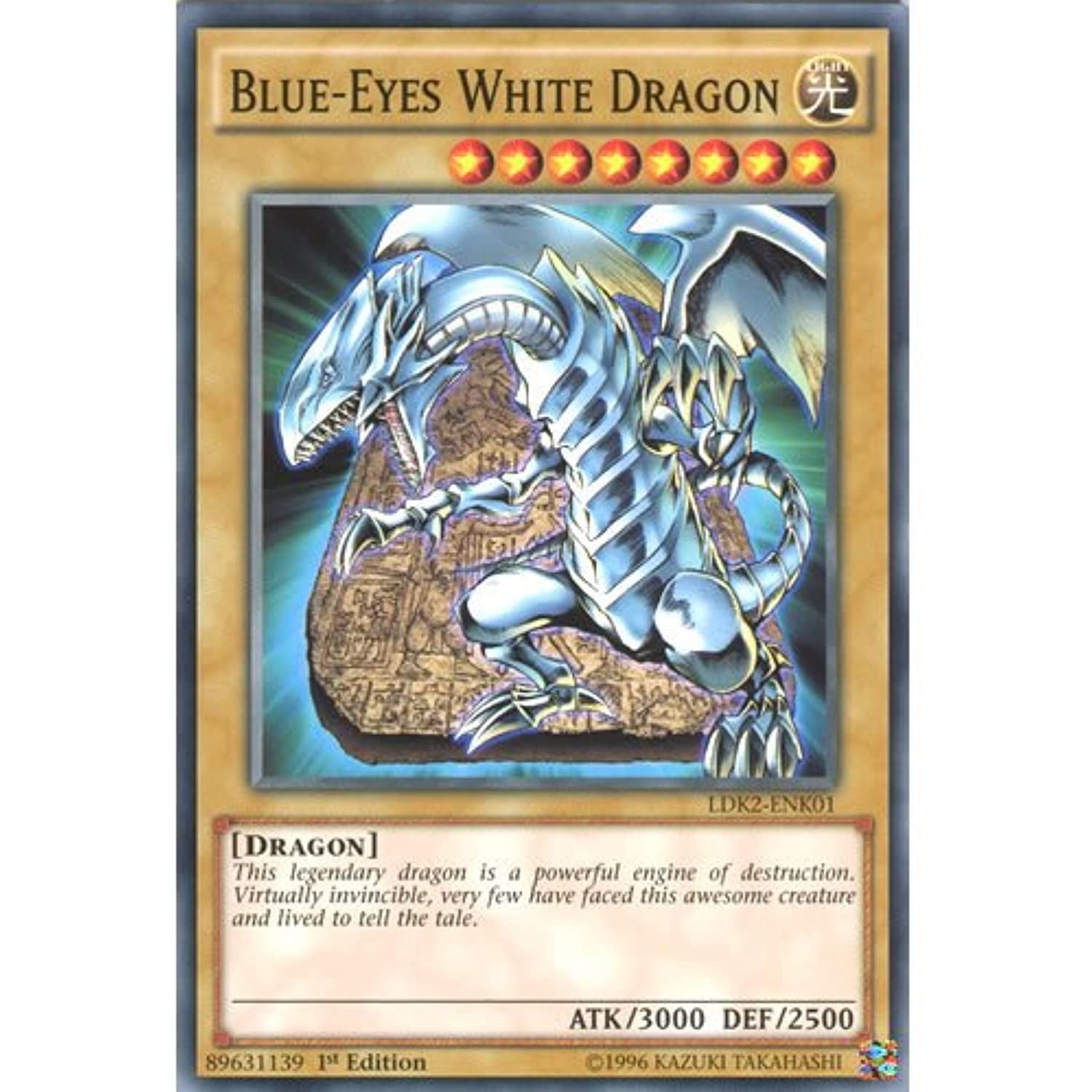 YuGiOh : LDK2-ENK01 Limited Ed Blue-Eyes White Dragon Common Card - ( Yu-Gi-Oh! Single Card ) by ...
