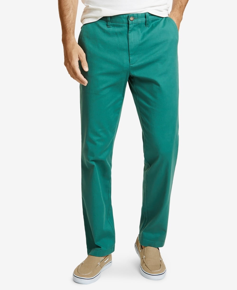 Nautica Men's Classic Flat-Front Deck Pants Green Size 42X30 - Walmart.com