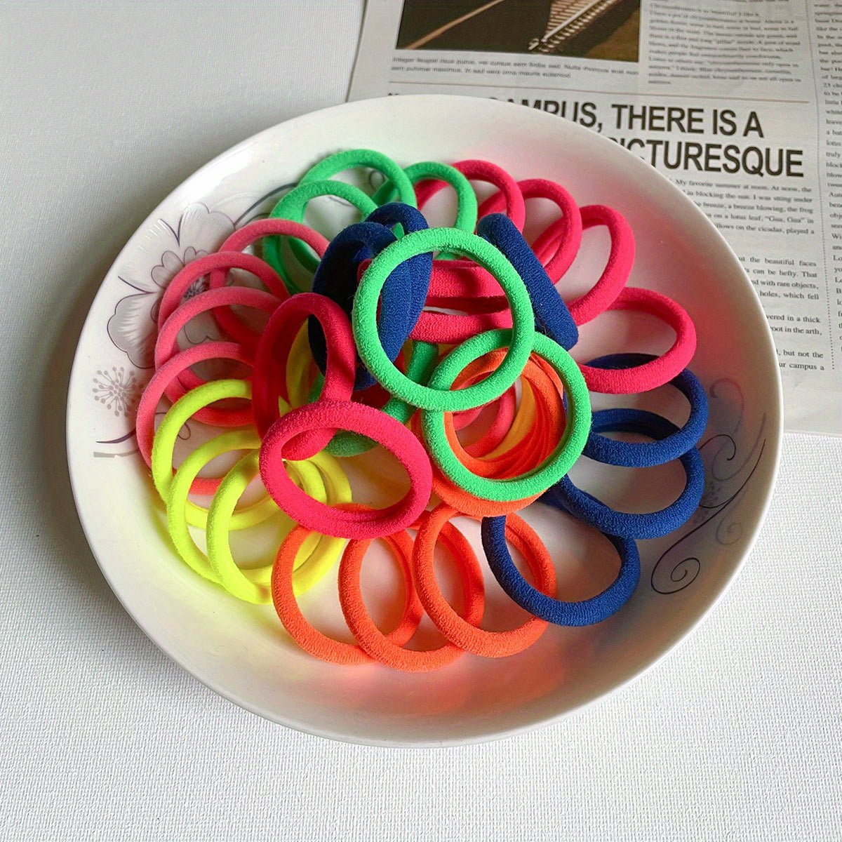 Click here for Grm 50/100/200pcs Vibrant Rubber Band Ponytail Hai... prices