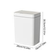 Automatic Sensor Trash Can, 4 Gallon Smart Trash Bin, Silent Closing ...