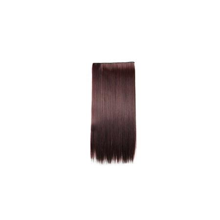 5 Clips 55cm/60cm in Length Long Straight Hairpiece Synthetic Fiber ...