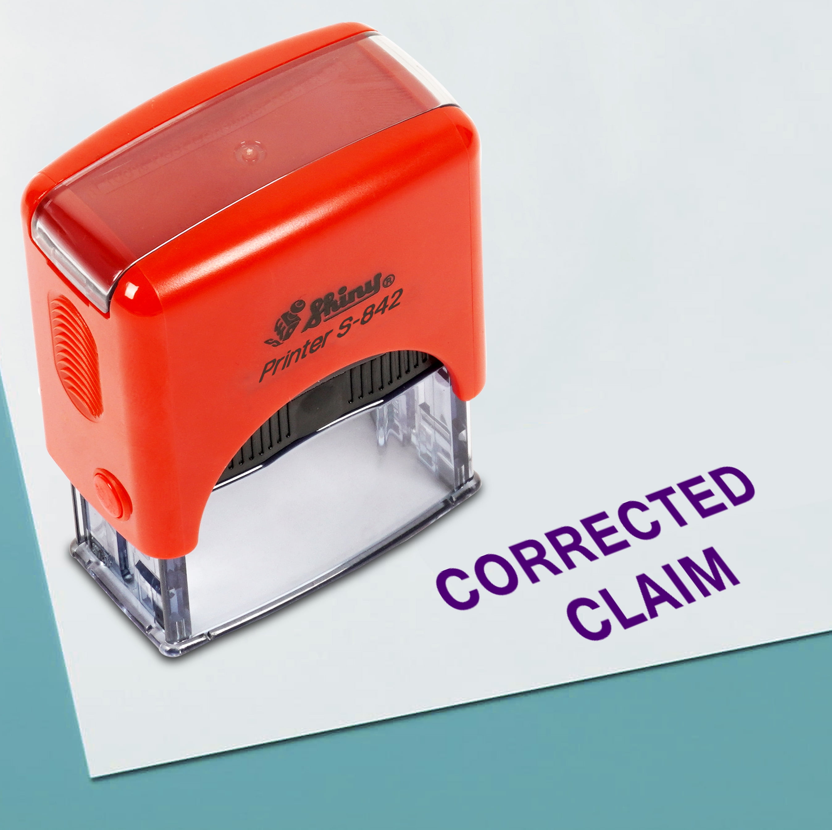Printtoo Corrected Claim Self Inking Rubber Stamp Pre,Inked Office ...