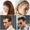 TSV 6Pcs Metal Hair Bands, Wavy Spring Headbands for Men, Elastic Hair ...
