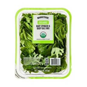 Marketside Fresh Spinach 10 oz Bag, Washed and Ready to Eat, Nutrient ...