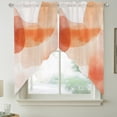 Bohemian Swag Curtain Valance for Window 2 Panels Boho Orange Color ...
