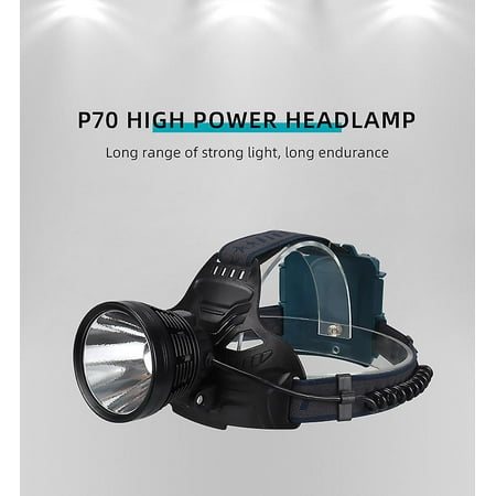 Adult Led Rechargeable Headlamp, 90000 Lumens Super Bright Headlamp ...