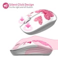 TENMOS Wireless Mouse Cute Silent Computer Mice with USB Receiver ...