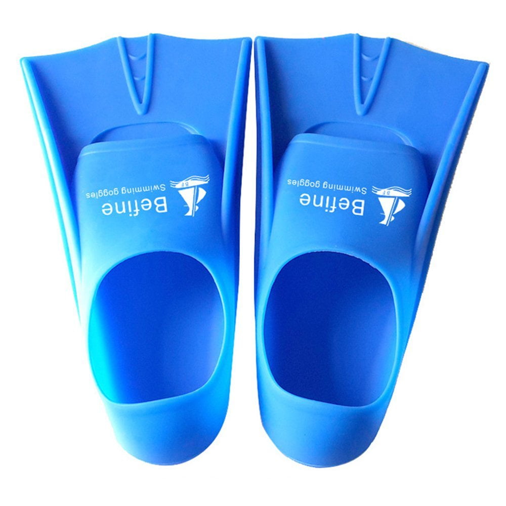 CoastaCloud Diving Adult Blue Silicone Flipper Fins For Training ...