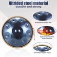 Handpan Drum 18 Inch,Hand Drum with D Minor Kurd Tuning 9 Notes ...
