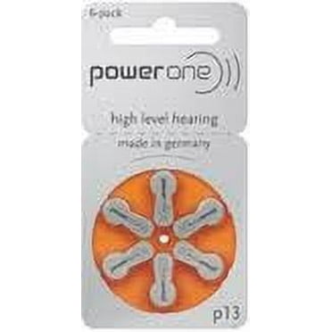 Power One p312 Premium Hearing Aid Battery, Super Long Lasting, Pack of 60 (10 Packs of 6 ...