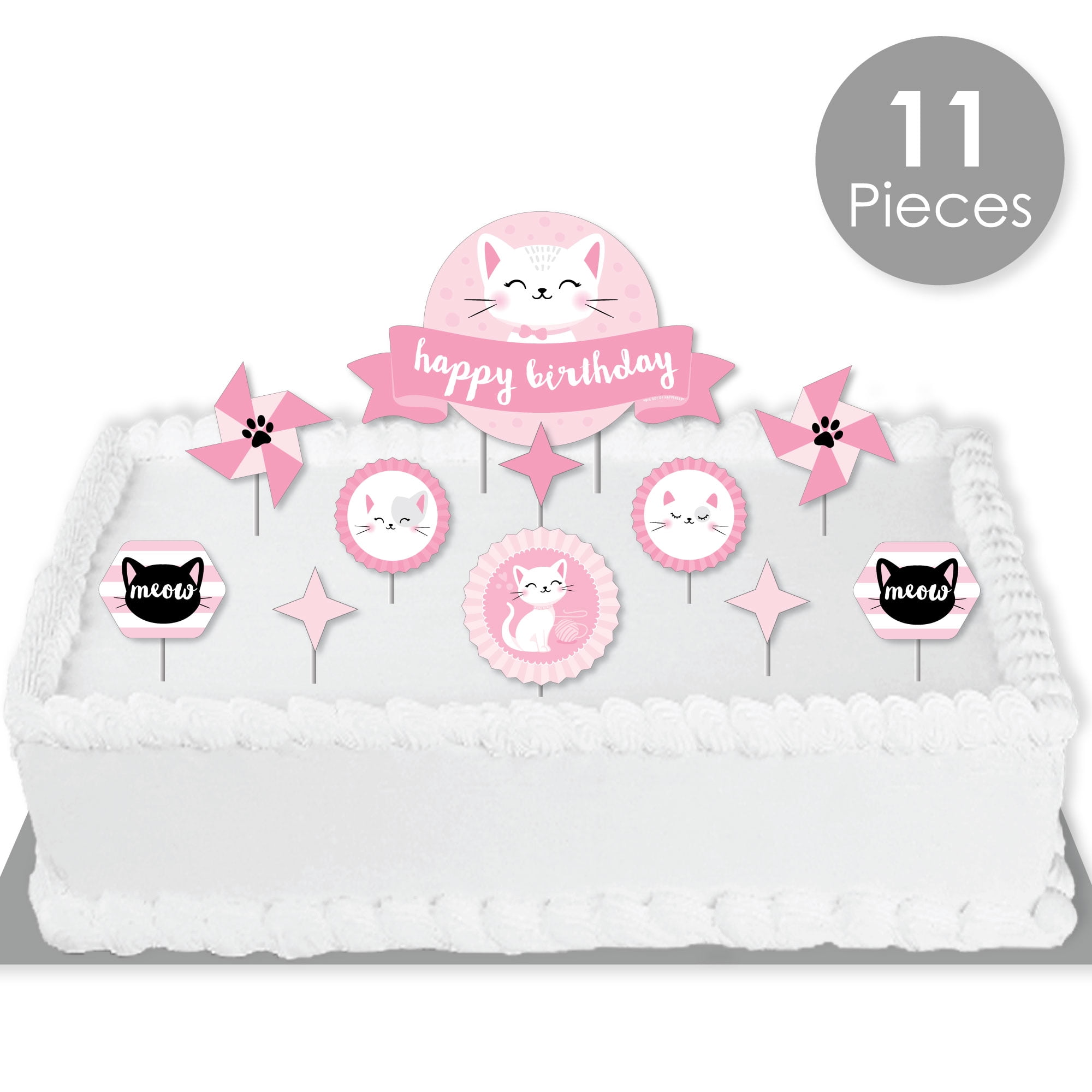 Cute Cat Birthday Cake