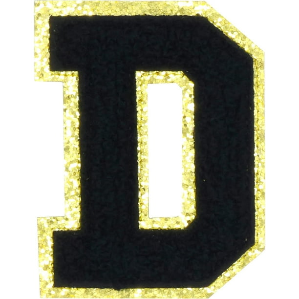 English Letter D Iron On Repair Patches Alphabet Sewing Appliques ...