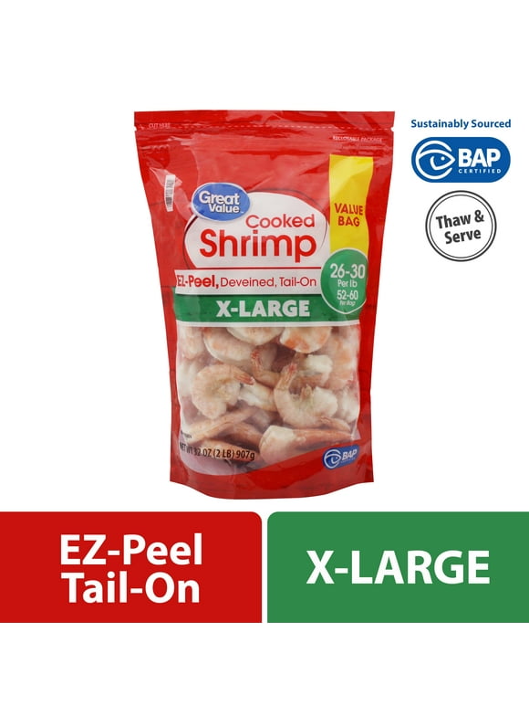 Cooked Shrimp in Seafood Meal Options - Walmart.com