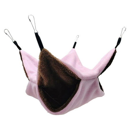 Coiry Small Animal Hammocks Warm Plush Small Rabbit Bed Hammock Sugar ...