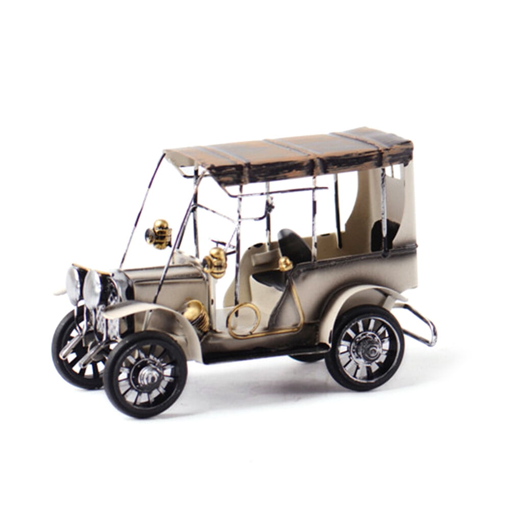 Metal Antique Vintage Car Model Home Décor Ornaments Handmade Handcraft ...