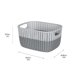 Simplify 2-Tone Decorative Medium Storage Basket in Grey - Walmart.com