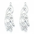 201 Stainless Steel Pendants Outline Charms Hand with Star & Sun ...