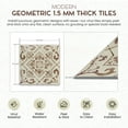 PowerSellerUSA Self-Stick Vinyl Modern Geometric Floor Tiles Ultra ...