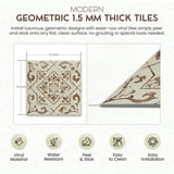 PowerSellerUSA Self-Stick Vinyl Modern Geometric Floor Tiles Ultra ...