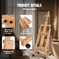 Painting Easel for Adults, Adjustable Angle Easel, Removable Floor ...