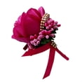 2Pcs Artificial Rose Wrist Corsage for Wedding Flowers Accessories ...