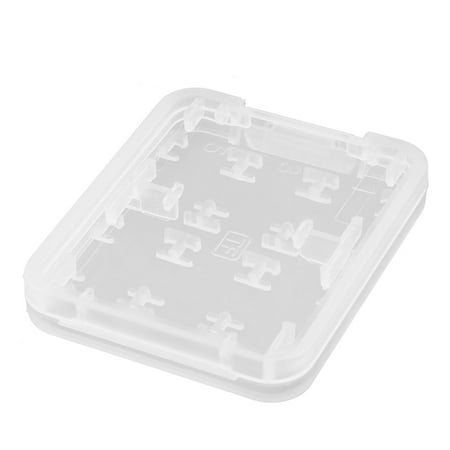 Plastic 8 Slots Micro SD TF MS SDHC Memory Card Storage Holder Box ...