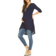 Women's Maternity Beaded Tunic Top - Extended Sizes Available - Walmart.com