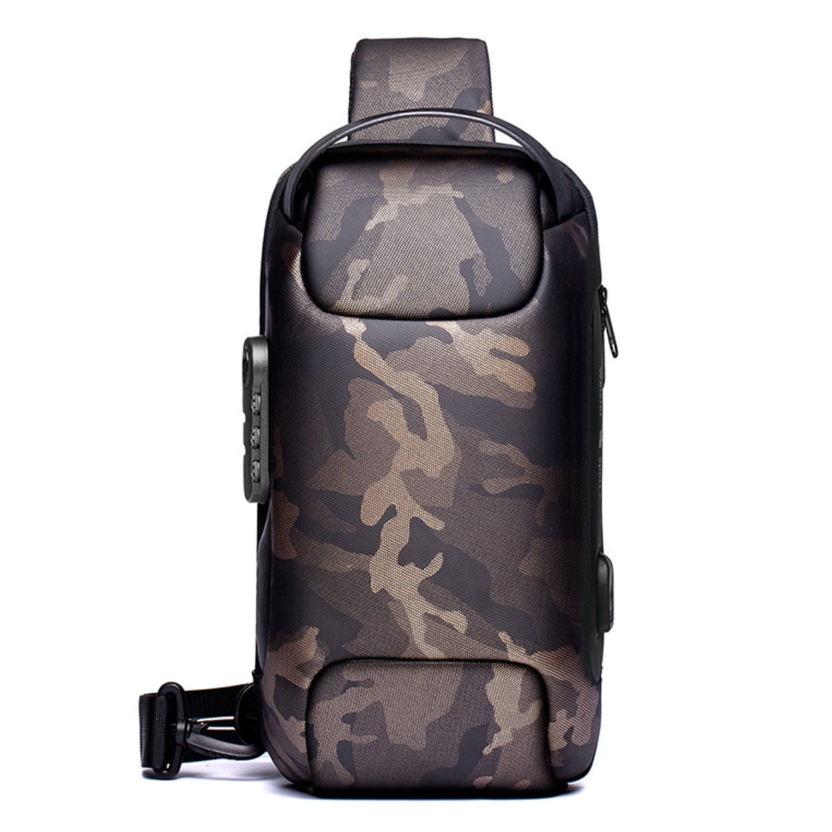 Hanging strap bag, USB anti-theft laptop backpack, casual chest ...