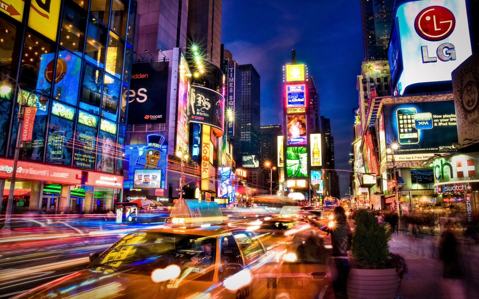 Colorful Times Square New York CANVAS OR PRINT WALL ART Walmart