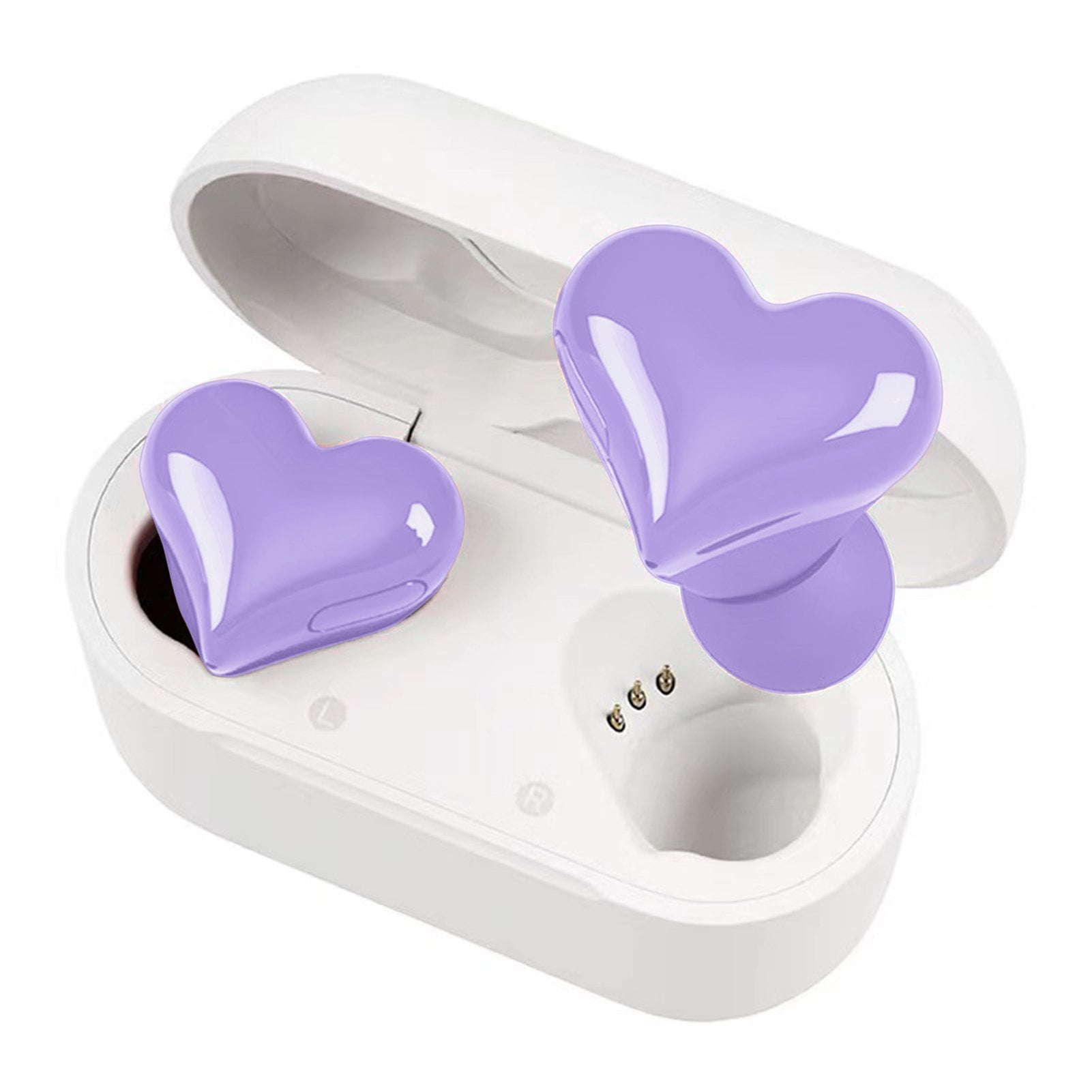 Love Headphones Heart-Shaped Bluetooth Headset Girl Heart in-Ear True ...