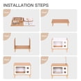 Mewoofun Large Kitten Kitty Indoor Wooden Condo Bed Cat House with ...