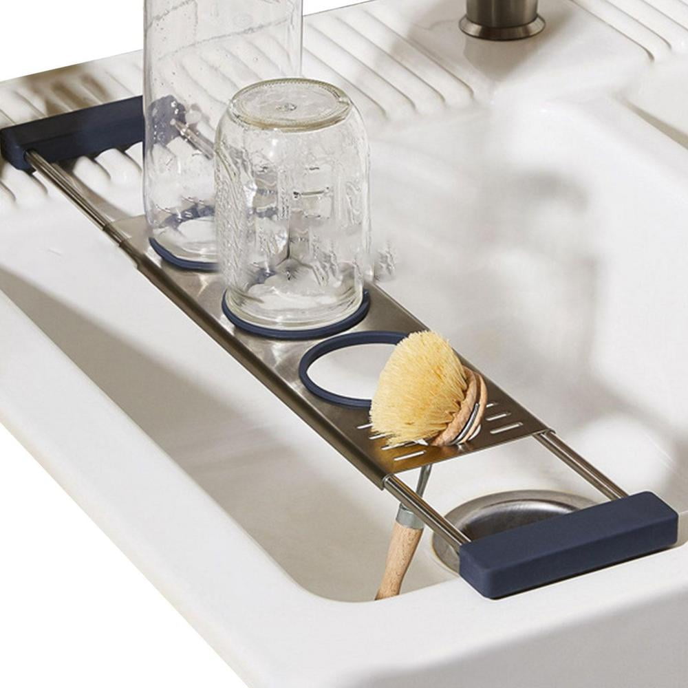 Tohuu Kitchen Sink Rack Adjustable Dish Drying Rack In Sink Rustproof ...