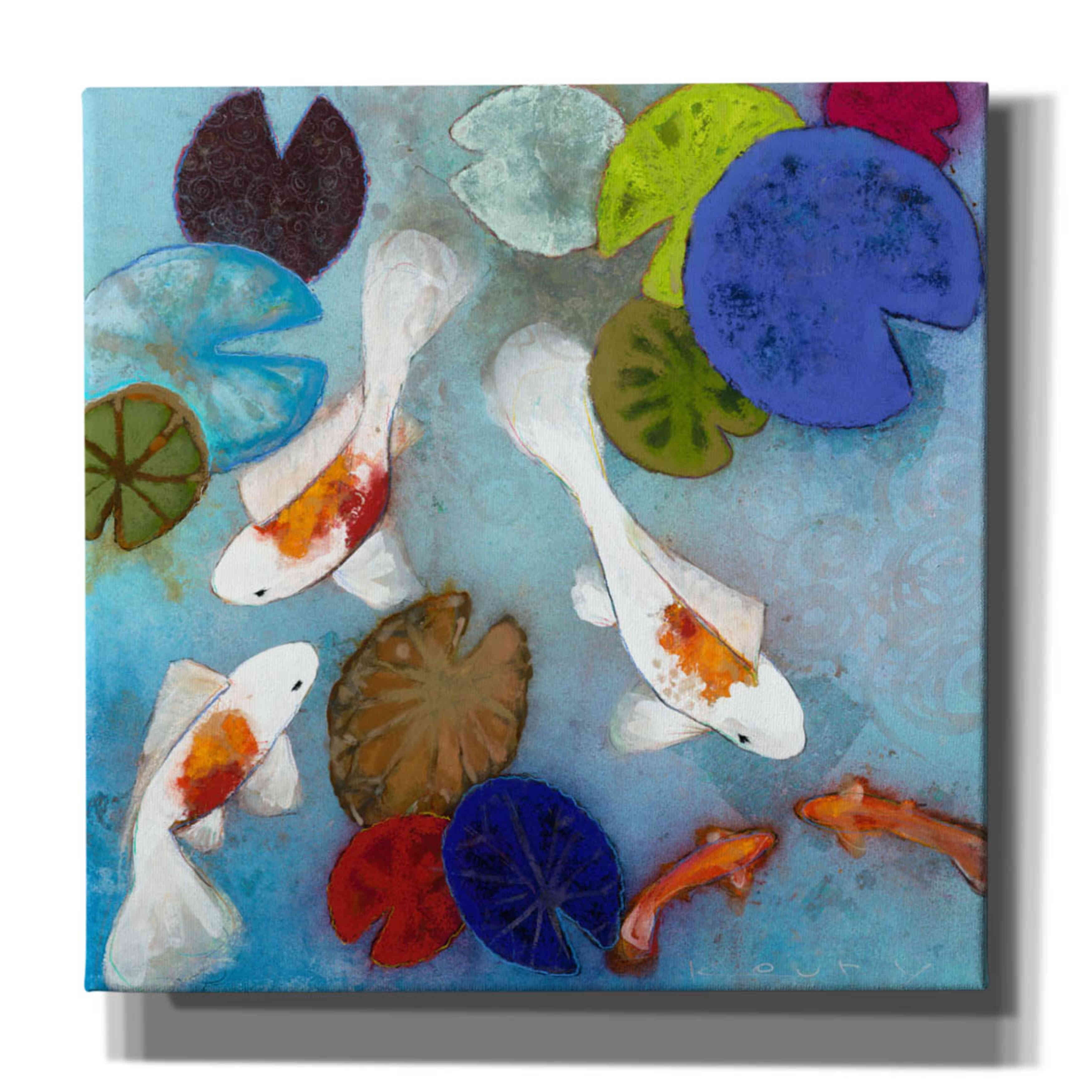 Epic Graffiti 'Koi 1' by Aleah Koury, Canvas Wall Art, 12"x12 ...